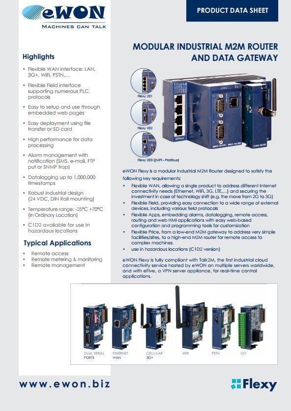 HMK can provide eWON Flexy remote access solution