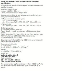 Siemens RUPEX Pin and Bush Couplings Type RBS from HMK
