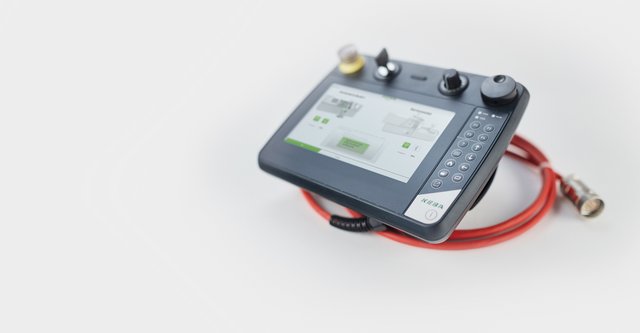 KeTop T135 versatile handheld operator panel supplied by HMK