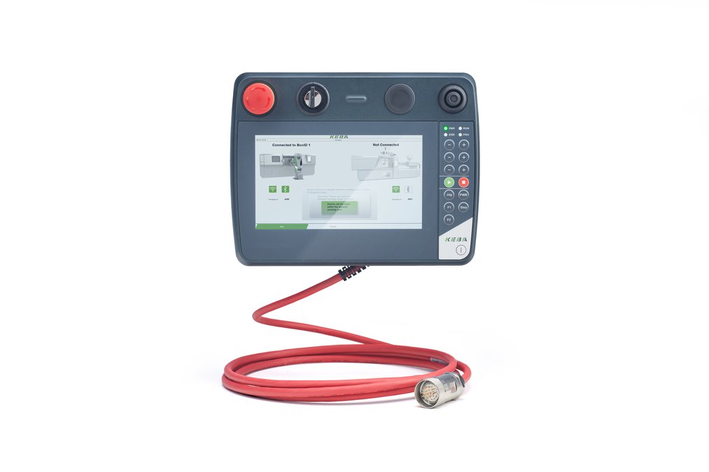 KeTop T135 versatile handheld operator panel supplied by HMK